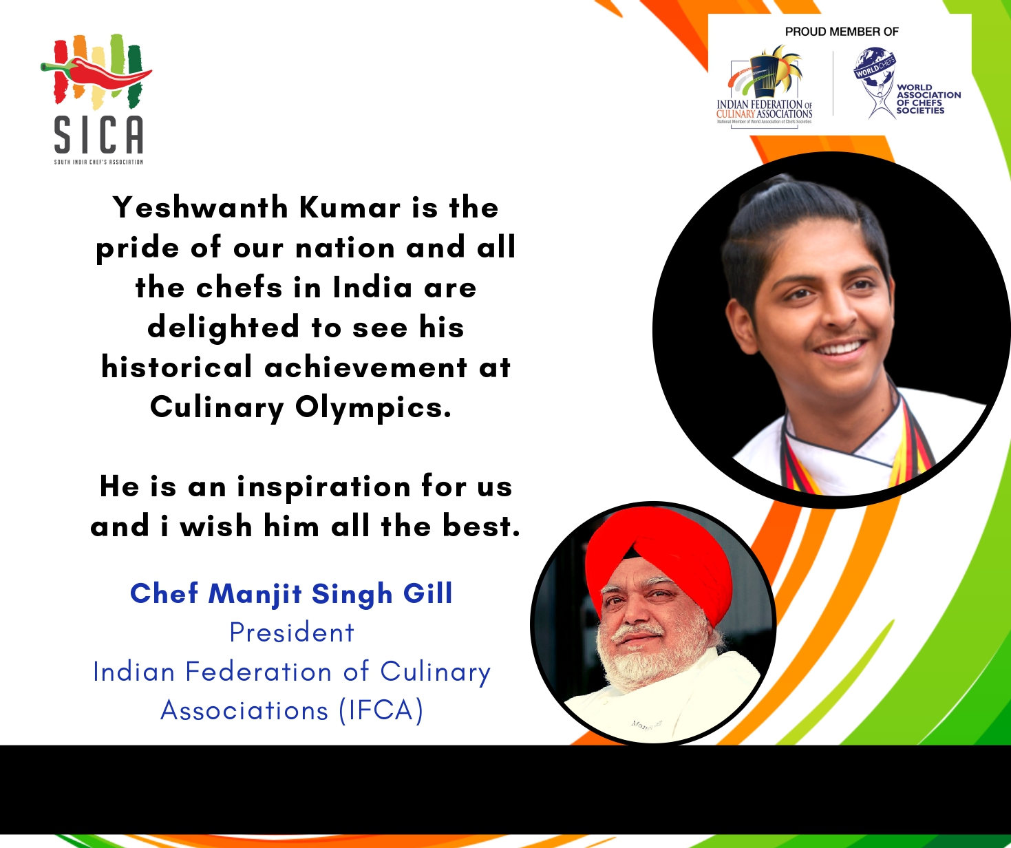 Chef Yeshwanth Kumar Umasankar Wins At The Culinary Olympics 2020