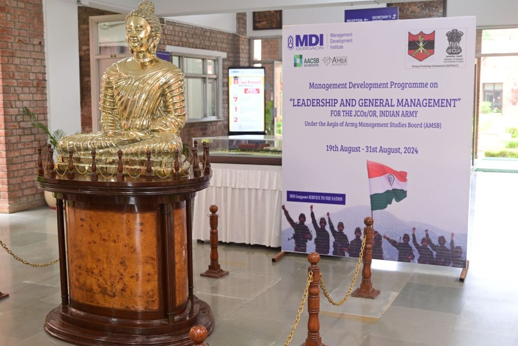 Army Partners With MDI: JCOs Undergo Training At Gurgaon Campus